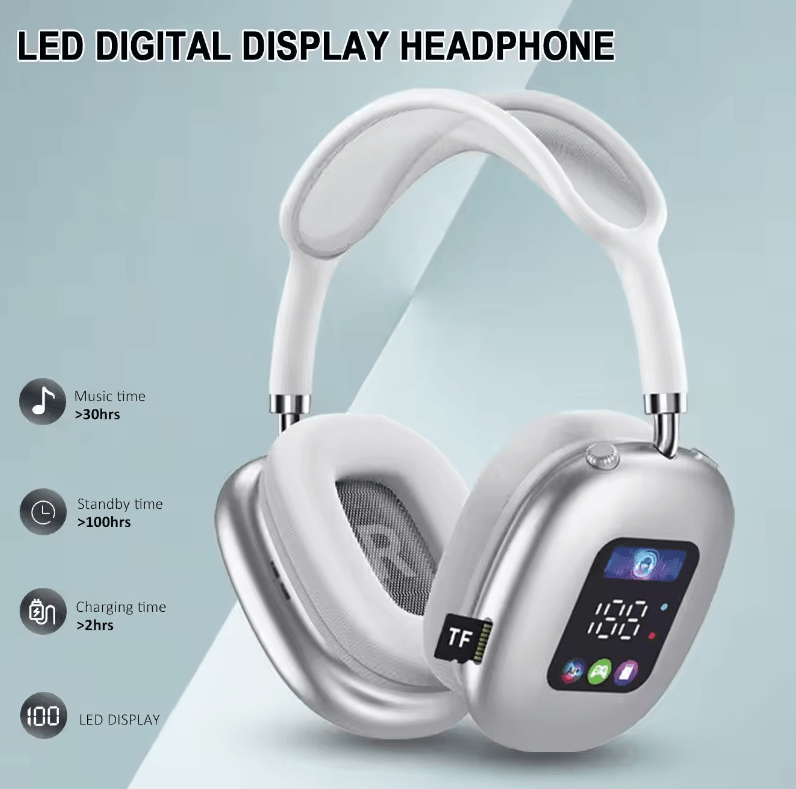 Wireless Bluetooth Touch Headphones with Digital Display | H | Inspire ...