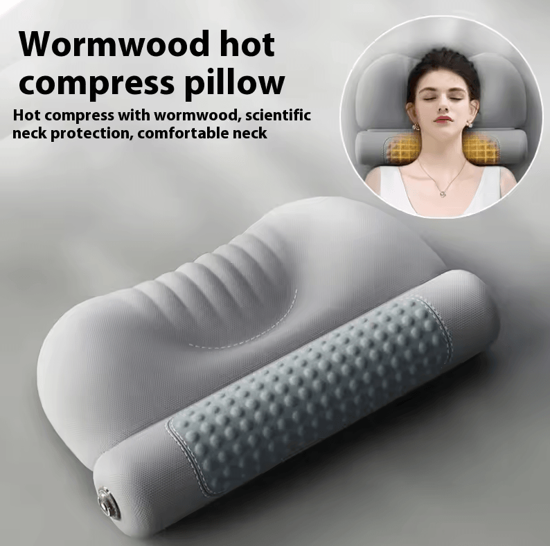 Upgraded Wormwood Hot Compress Cervical Pillow | Therapeutic | Inspire ...