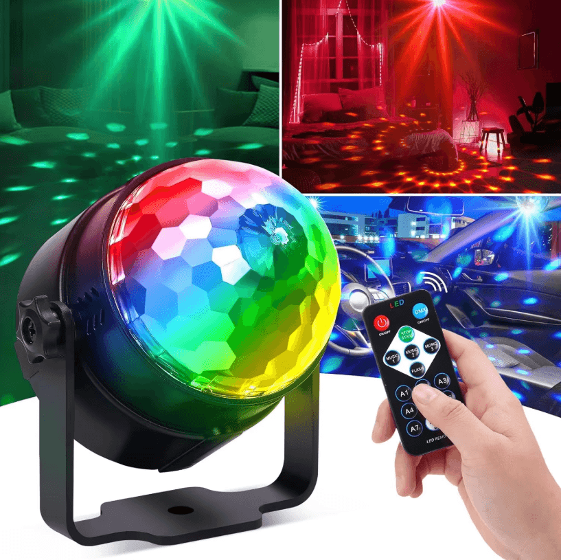 RGB LED Rotating Party Light – Sound Controlled DJ Stage & D | Inspire ...