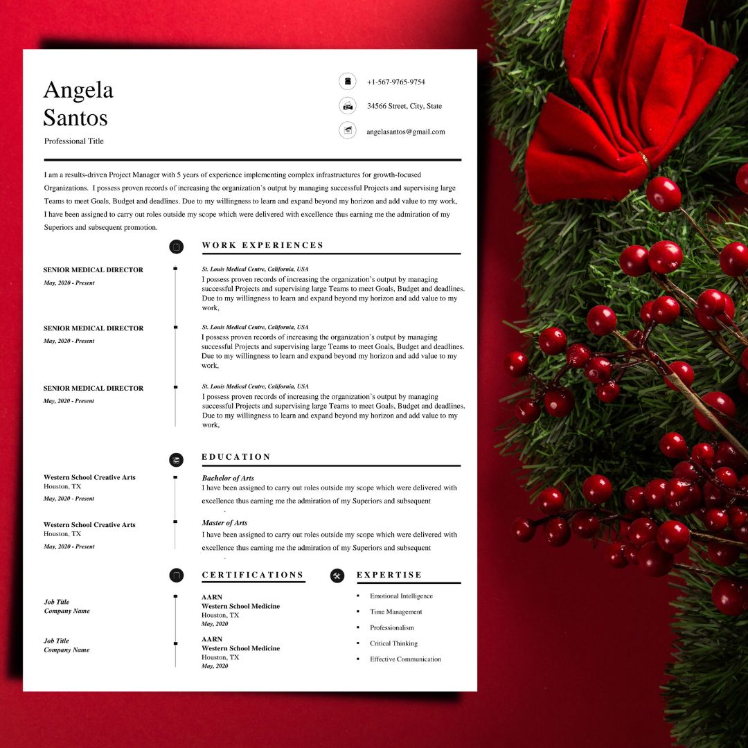 DIY resume template within minutes, professional stand-out r - Inspire ...