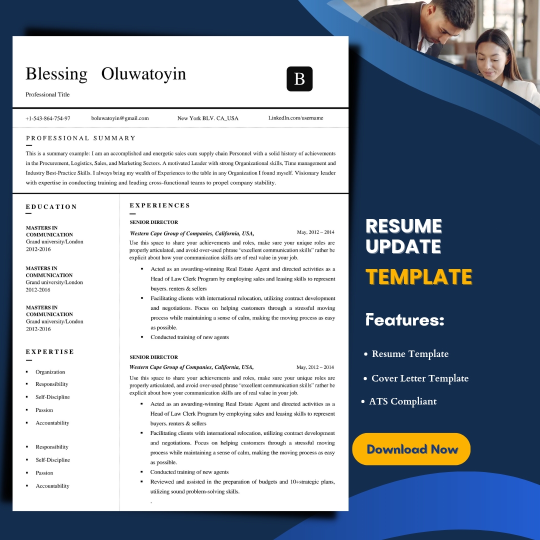 Beautiful pro resume template with matching cover letter for | Inspire ...