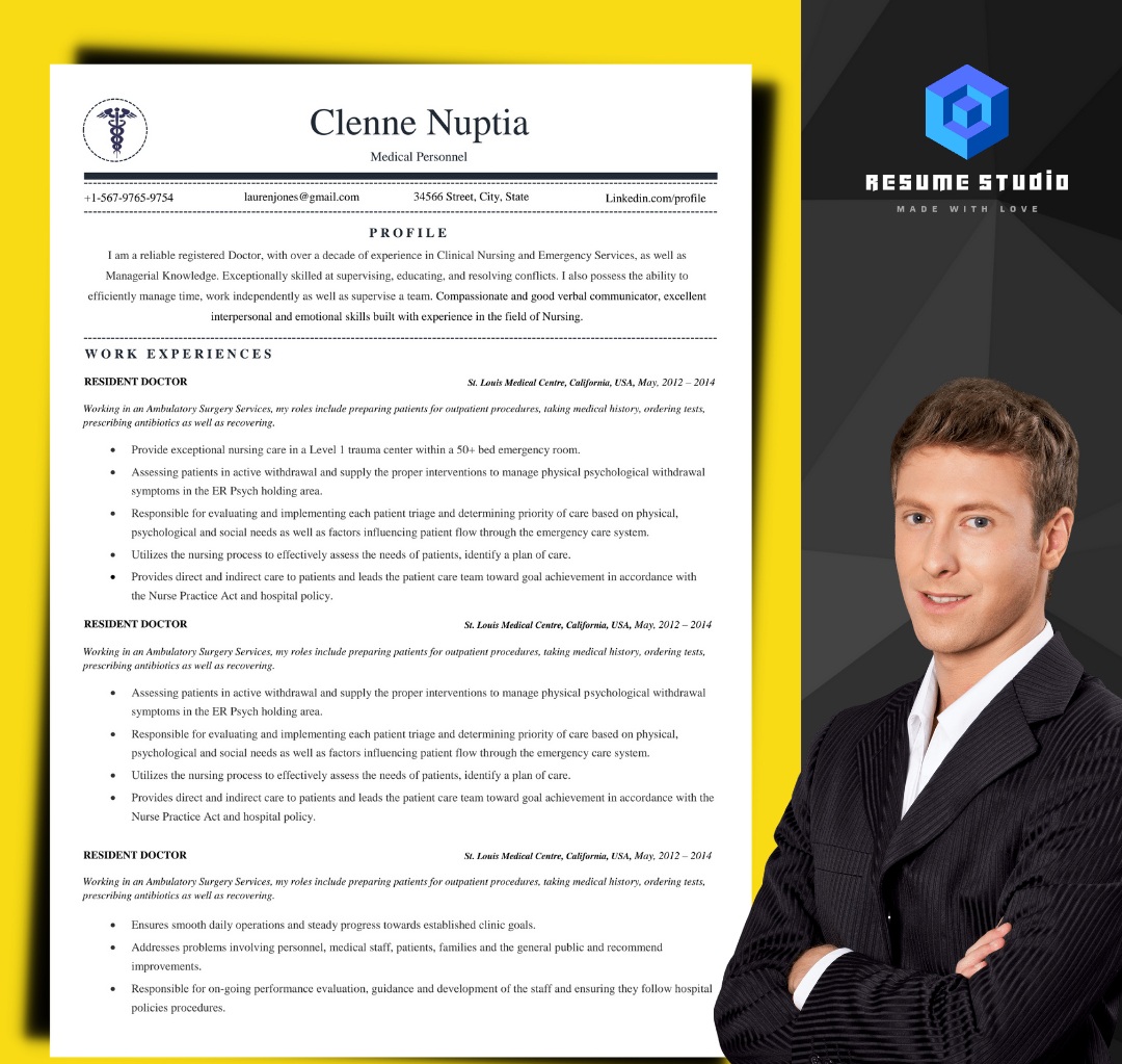 Be Bold with a professional-looking resume that stands out f | Inspire ...