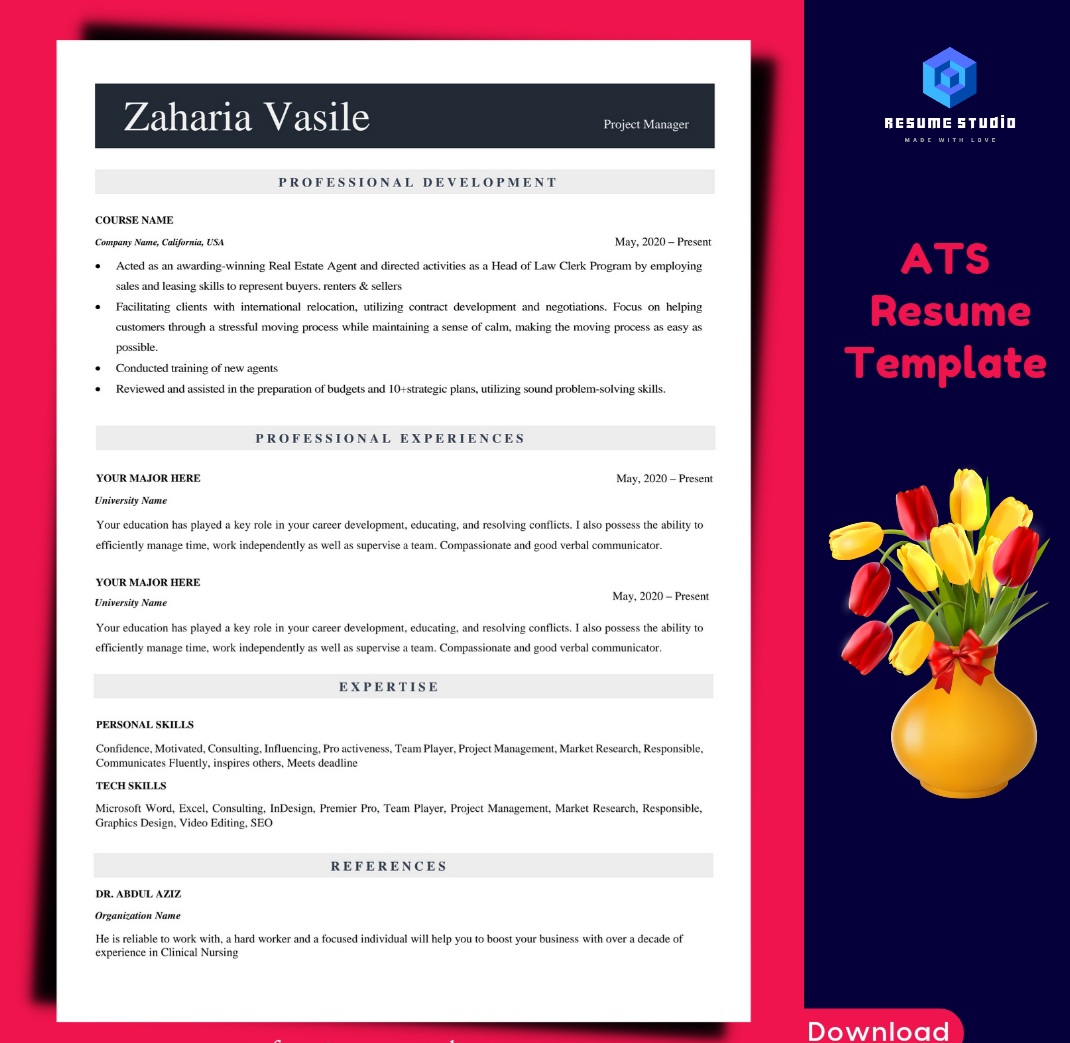 create a professional-looking resume that stands out from th | Inspire ...