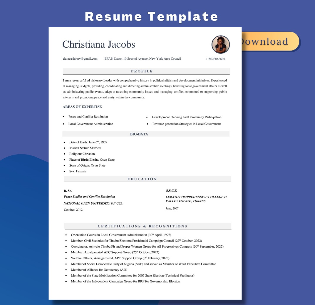 Microsoft word resume template with a professional cover let | Inspire ...
