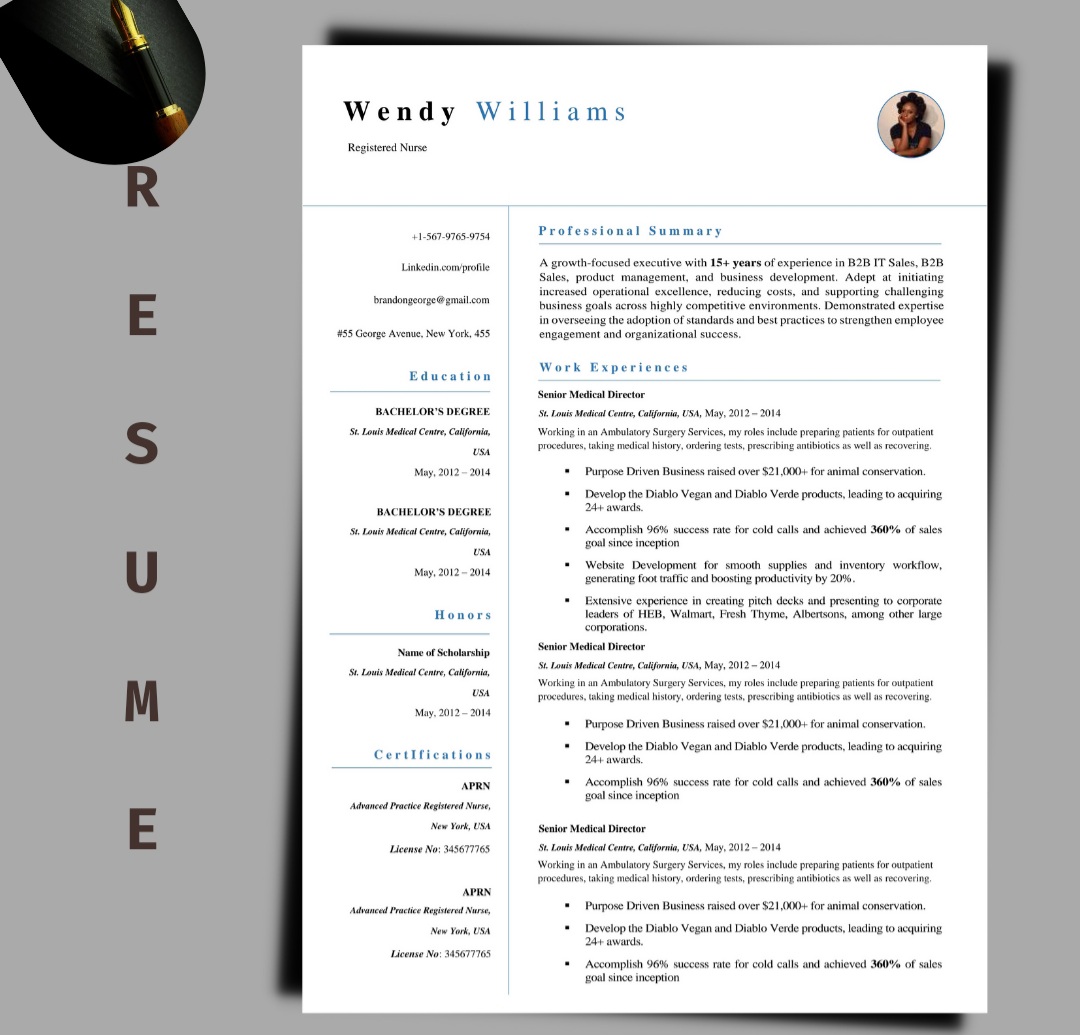 premium resume template, word resume template, easily editab | Inspire ...