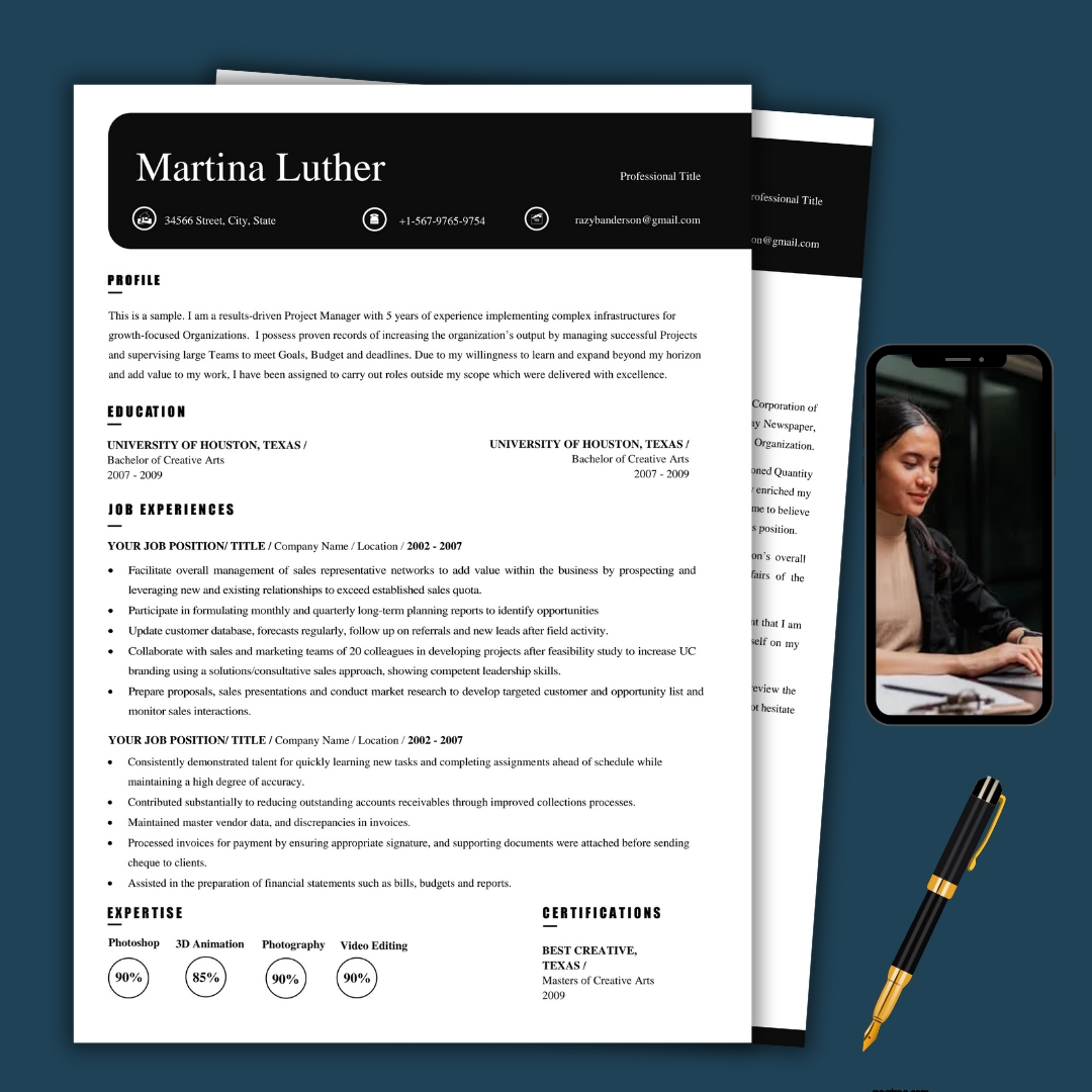 Update with smart pro resume template, download instantly, e | Inspire ...