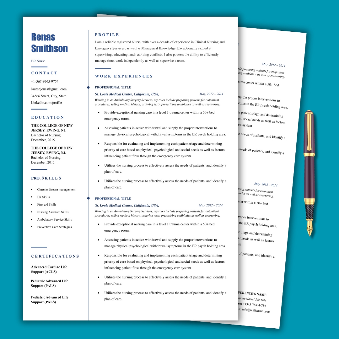 Best ATS resume template, best word resume template, instant - Inspire ...