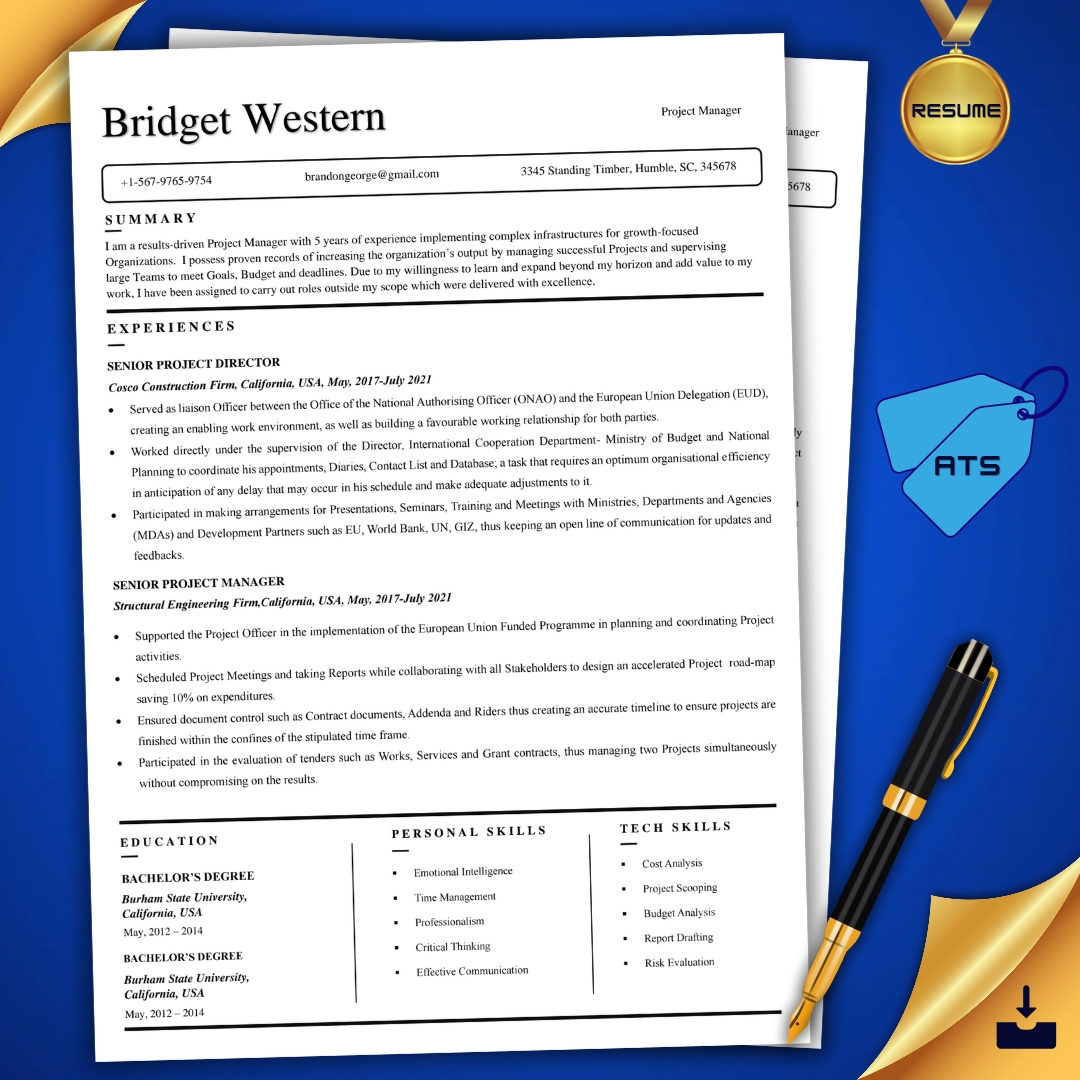 Instant Resume update template, update your resume with ease | Inspire ...