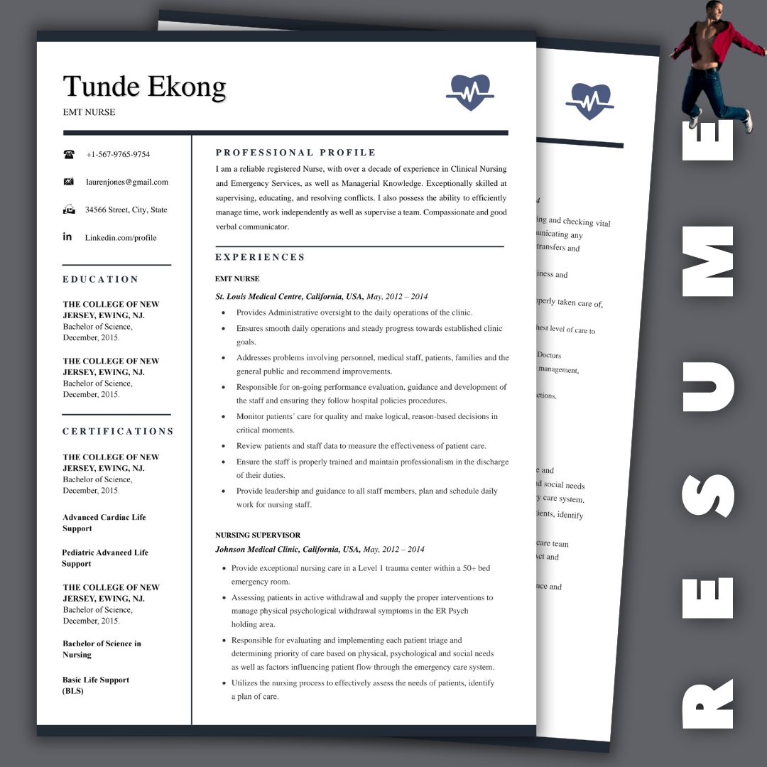 Standard page resume template, download word document resume | Inspire ...