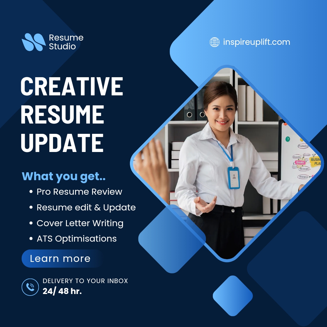 Get a top-notch resume and Cover letter review and update fr | Inspire ...