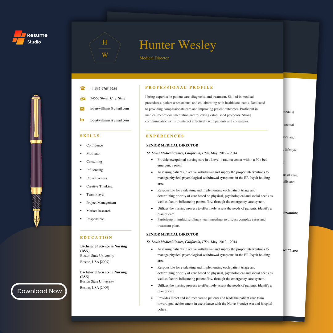 Well structured minimalist resume template, quick edit resum | Inspire ...