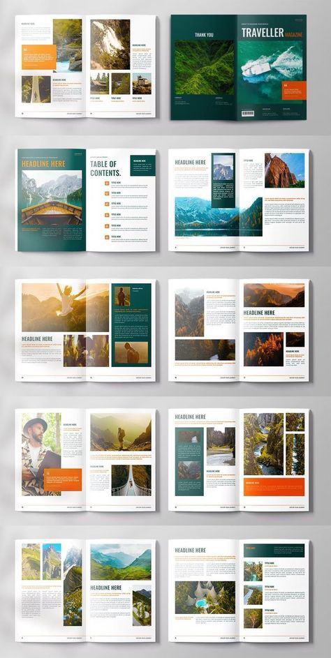 Digital magazine template made with love from CANVA, custom | Inspire ...