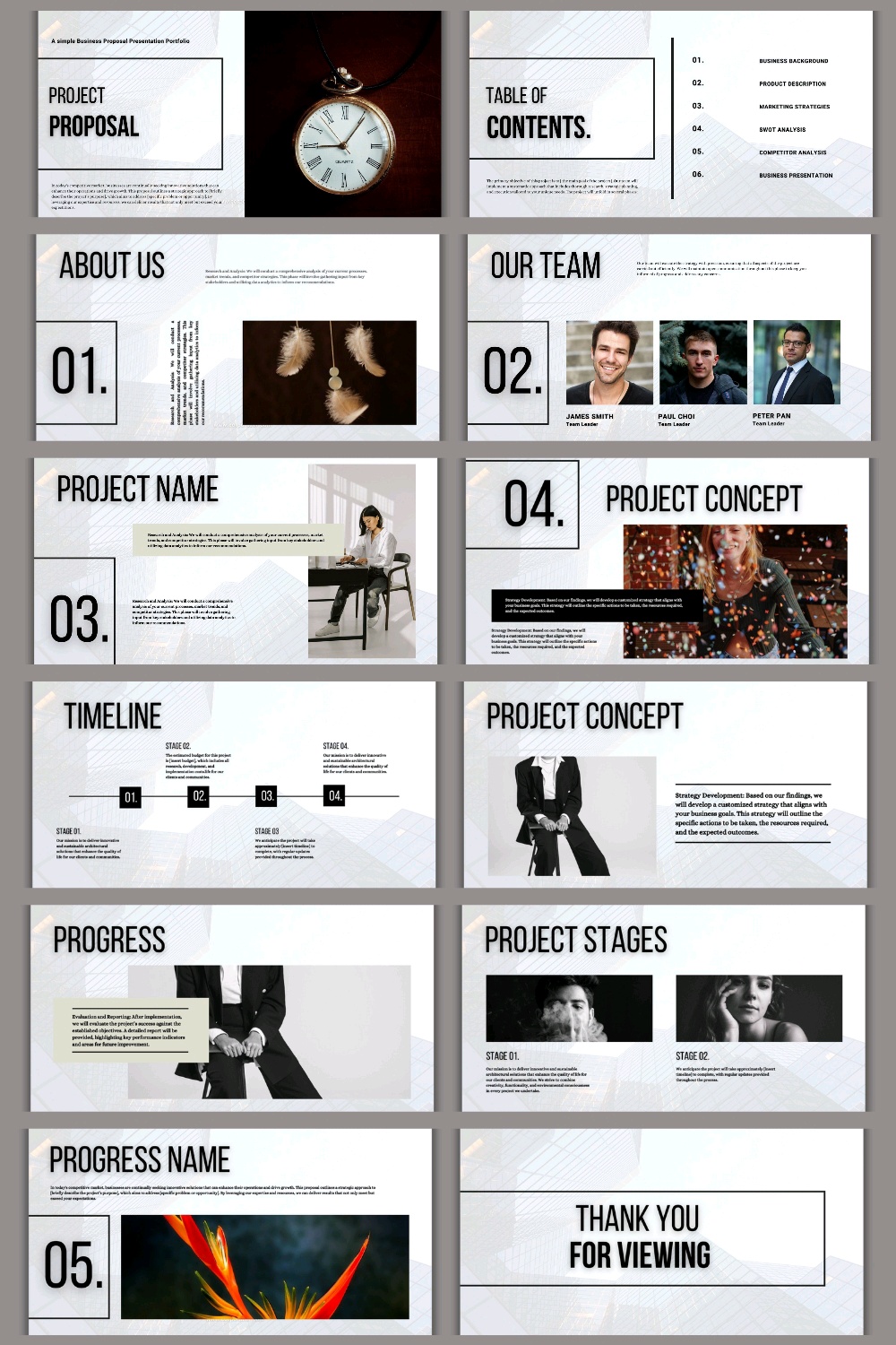 Minimalist Project proposal template from Canva, effortless | Inspire ...