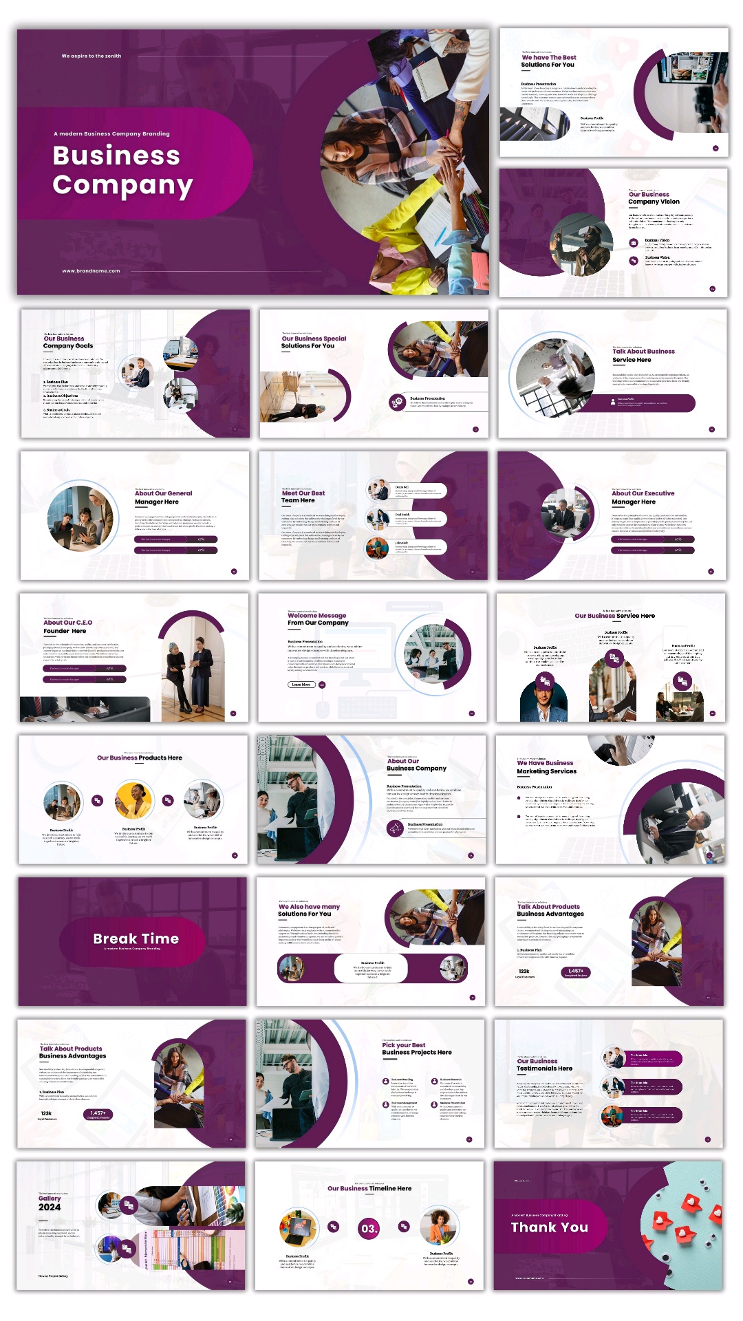 Minimalist Business Presentation Template from CANVA, Corpor | Inspire ...