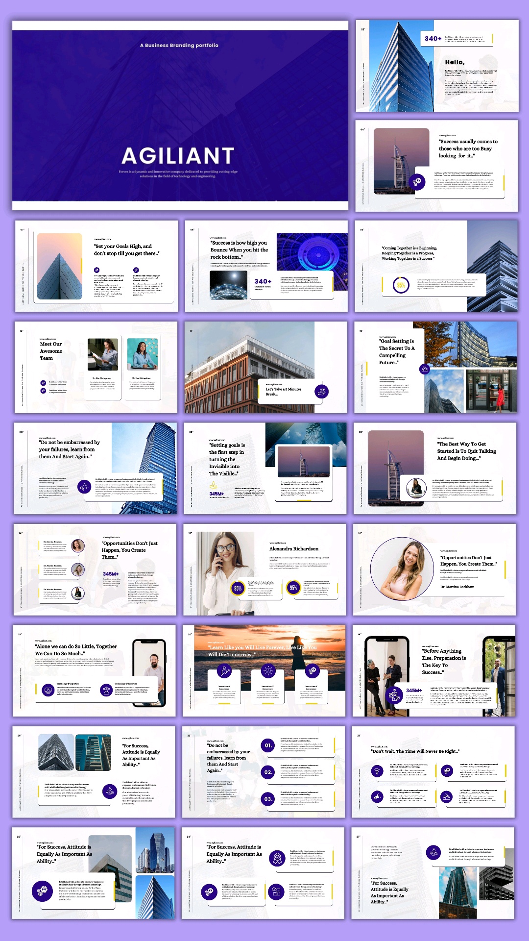 Modern project template, Canva Brochure Templates, Free elem | Inspire ...