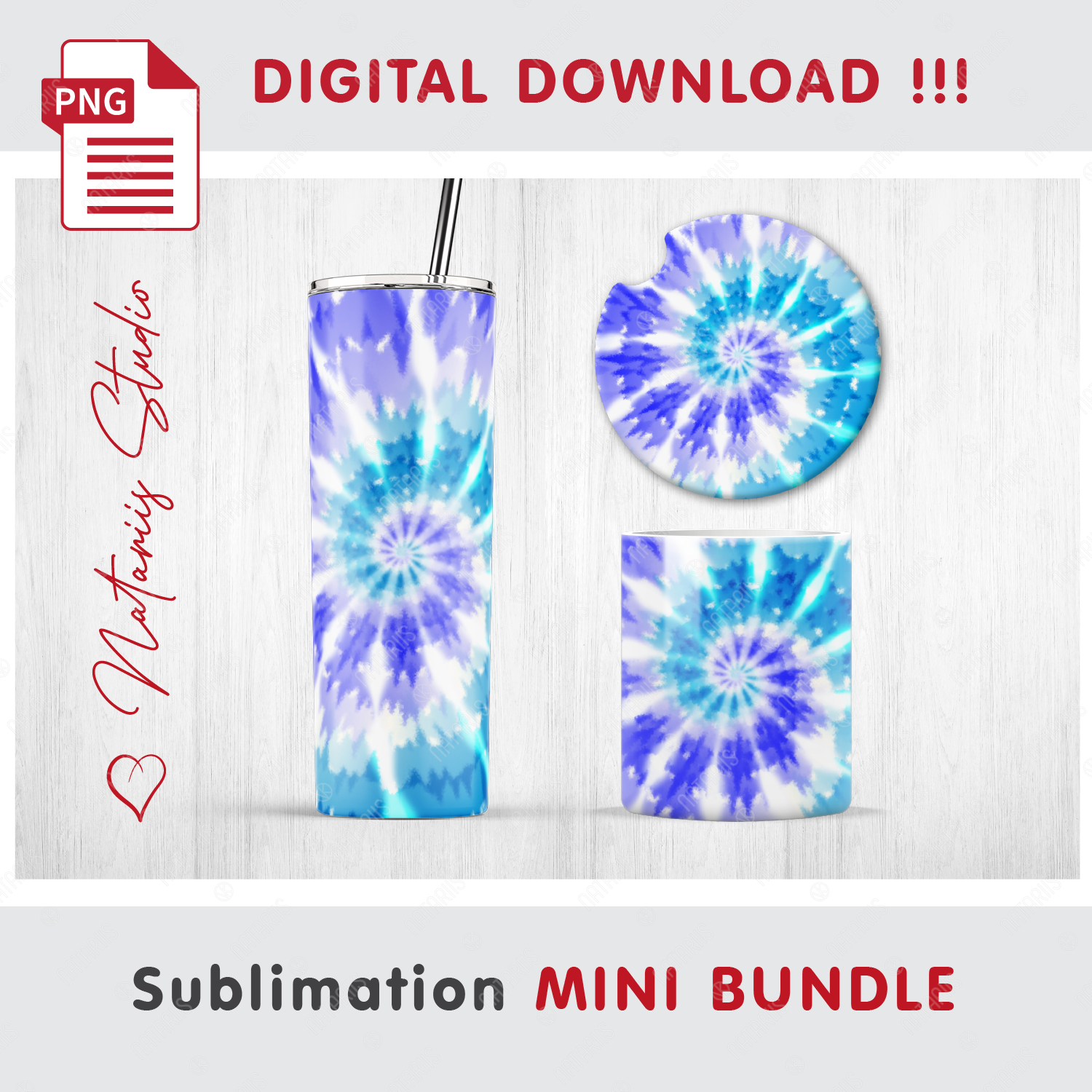 TIE DYE Mini BUNDLE - Sublimation designs - Inspire Uplift