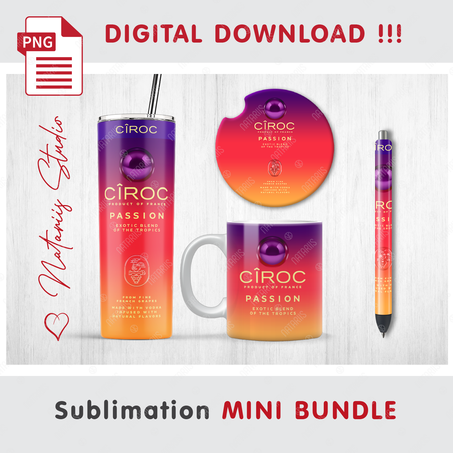 Inspired Passion CIROC Mini BUNDLE - Sublimation designs. - Inspire Uplift
