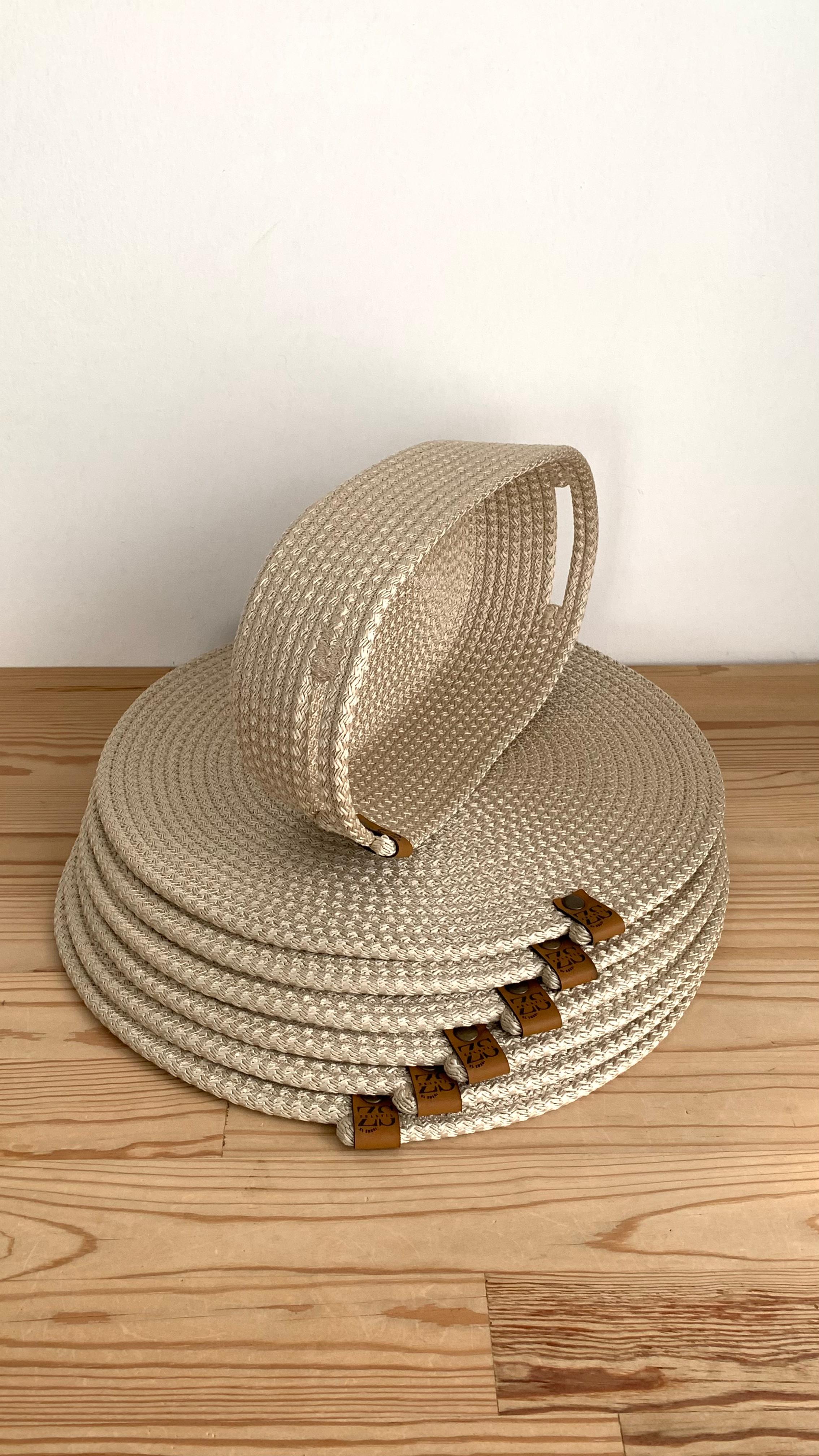 Set of 6 Woven Boho Round Placemats and Bread Basket Set - H | Inspire ...