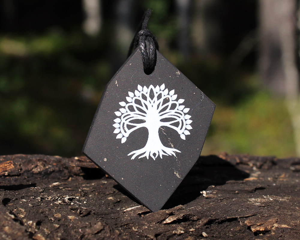 Tree of Life pendant made of shungite | Inspire Uplift