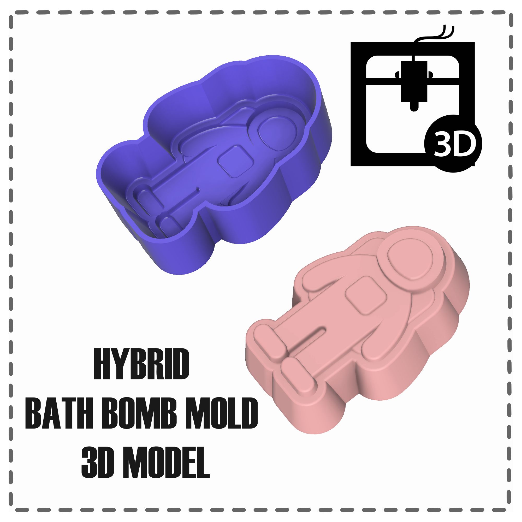 ASTRONAUT BATH BOMB MOLD | Inspire Uplift