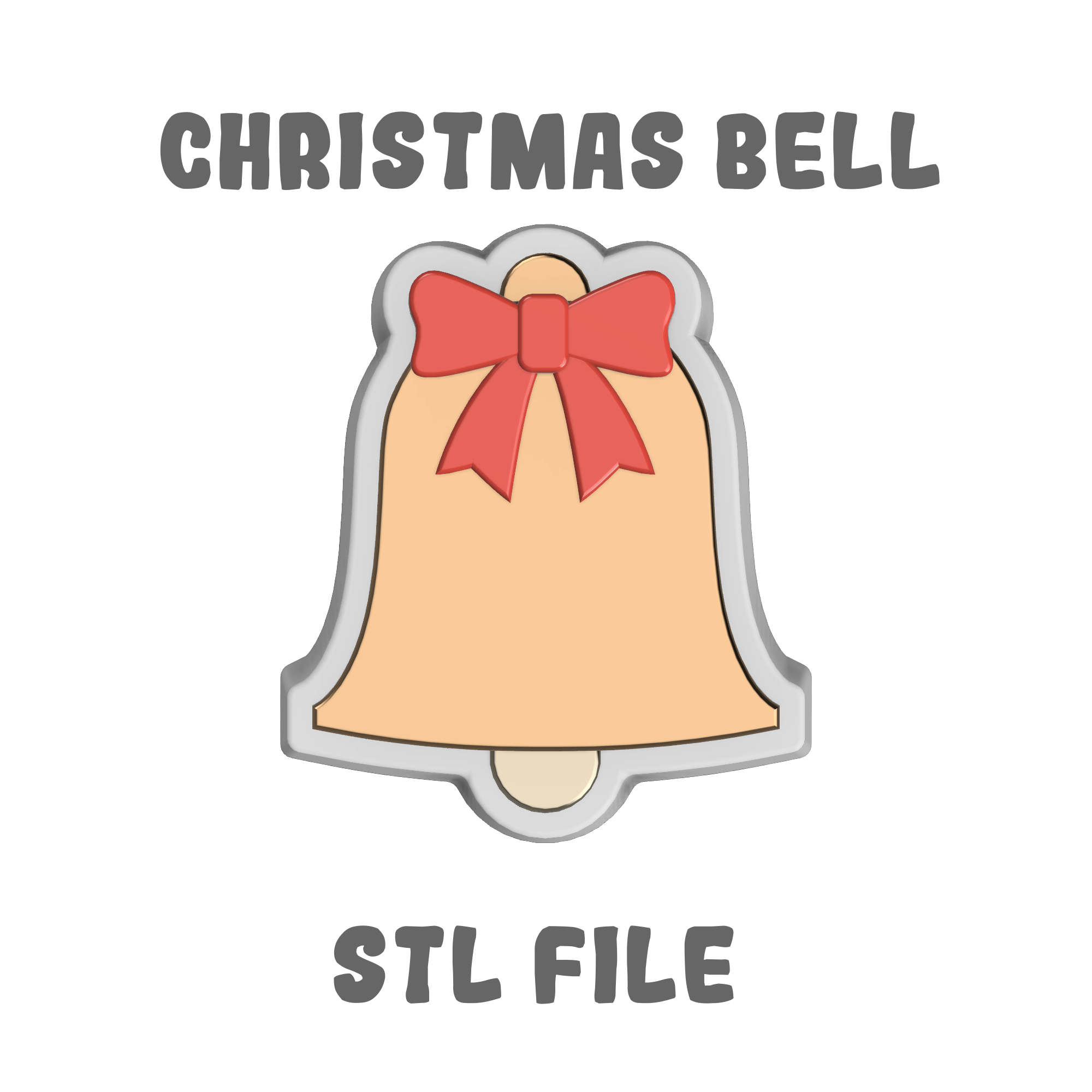 CHRISTMAS BELL 01 STL file | Inspire Uplift