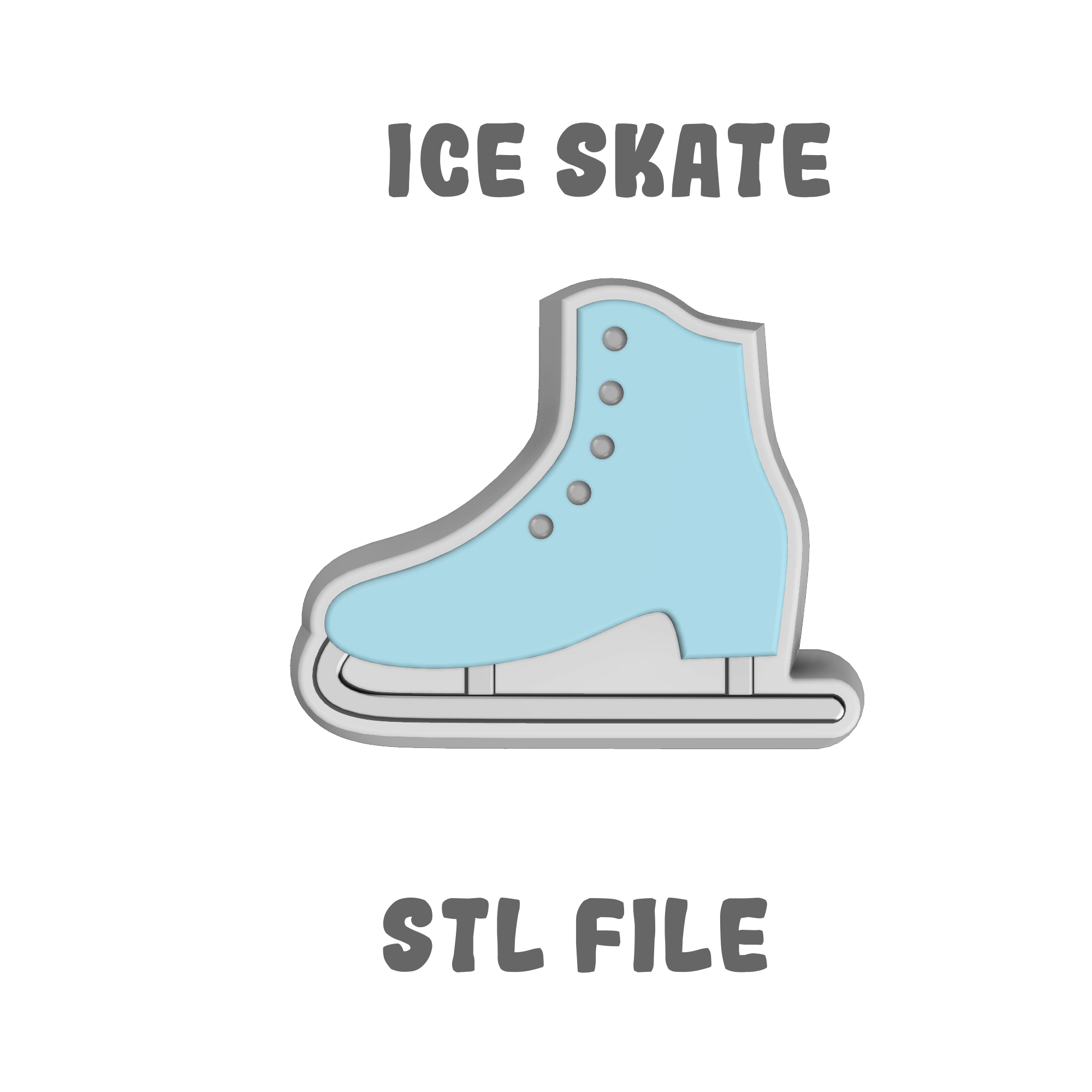 ICE SKATE STL file | Inspire Uplift