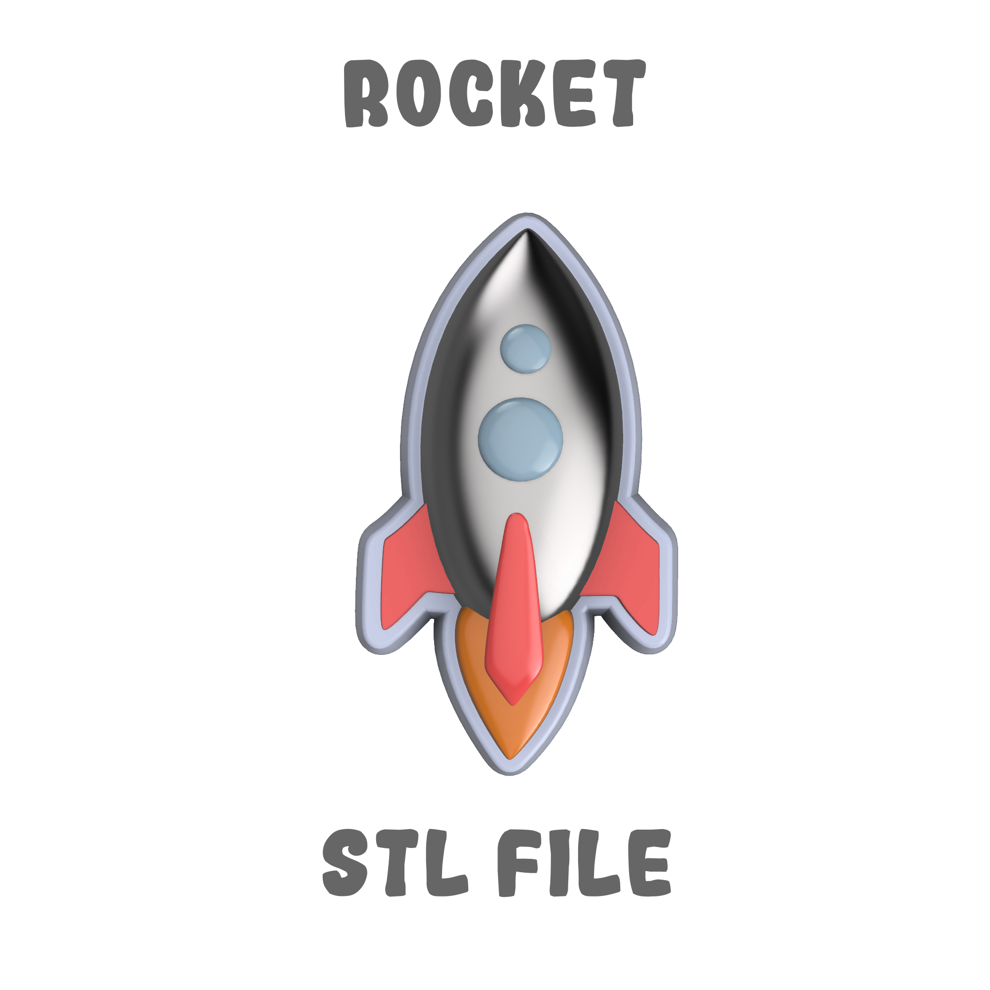 Rocket STL file | Inspire Uplift