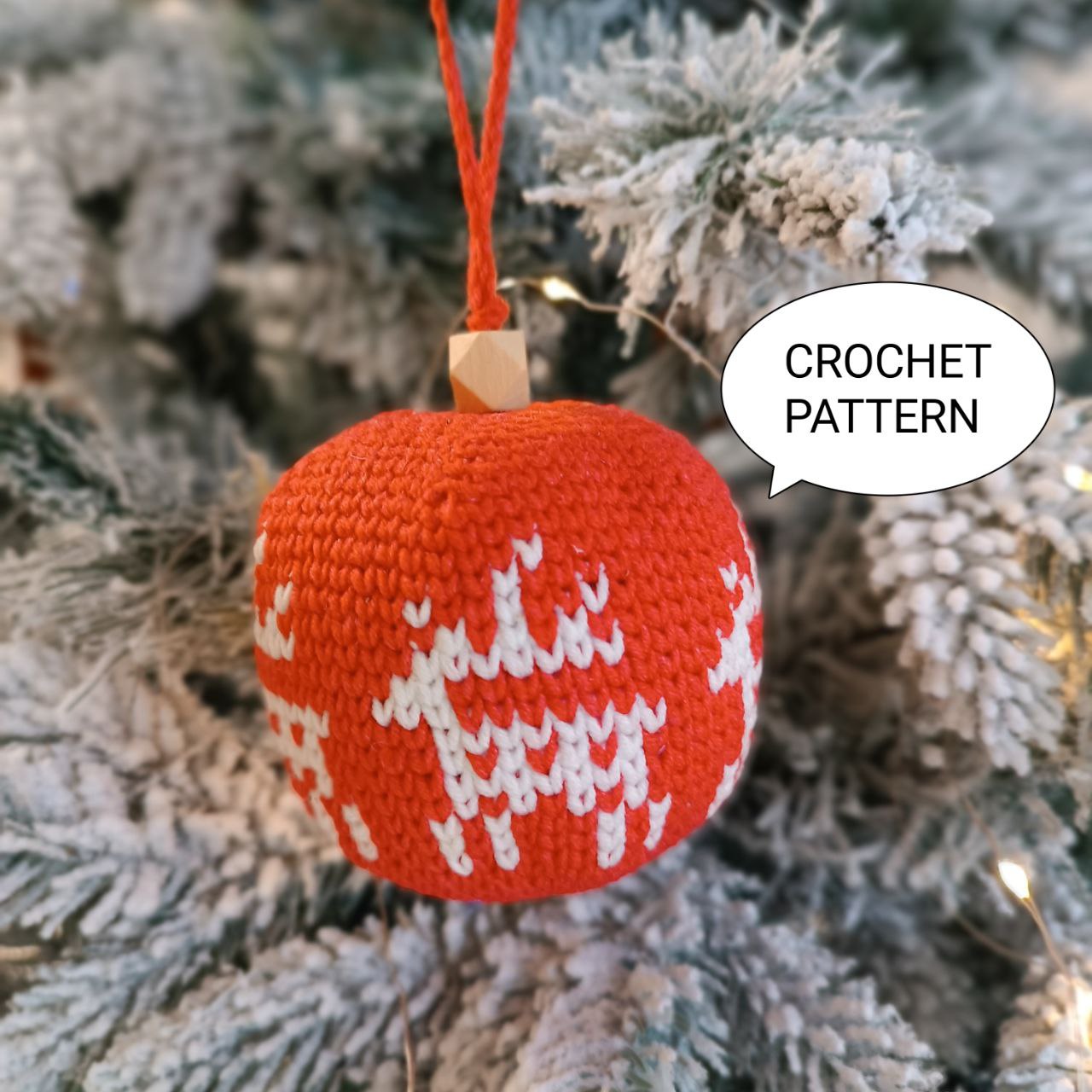 Crochet pattern Christmas tree ball, Christmas Ornaments Cro - Inspire ...