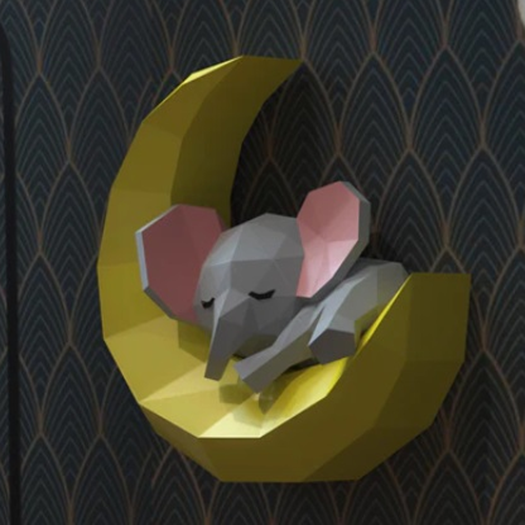 PAPERCRAFT ELEPHANT ON THE MOON | Inspire Uplift