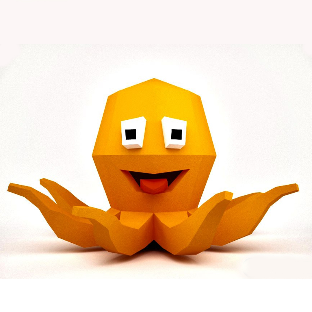 DIY Papercraft Octopus, Octopus 3d model, Paper Toy, Party D - Inspire ...