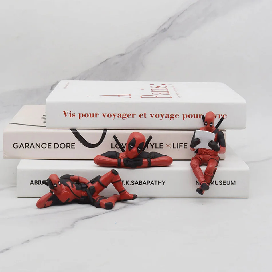 3pcs/set Deadpool Anime Action Figure Sitting Posture Model | Inspire ...