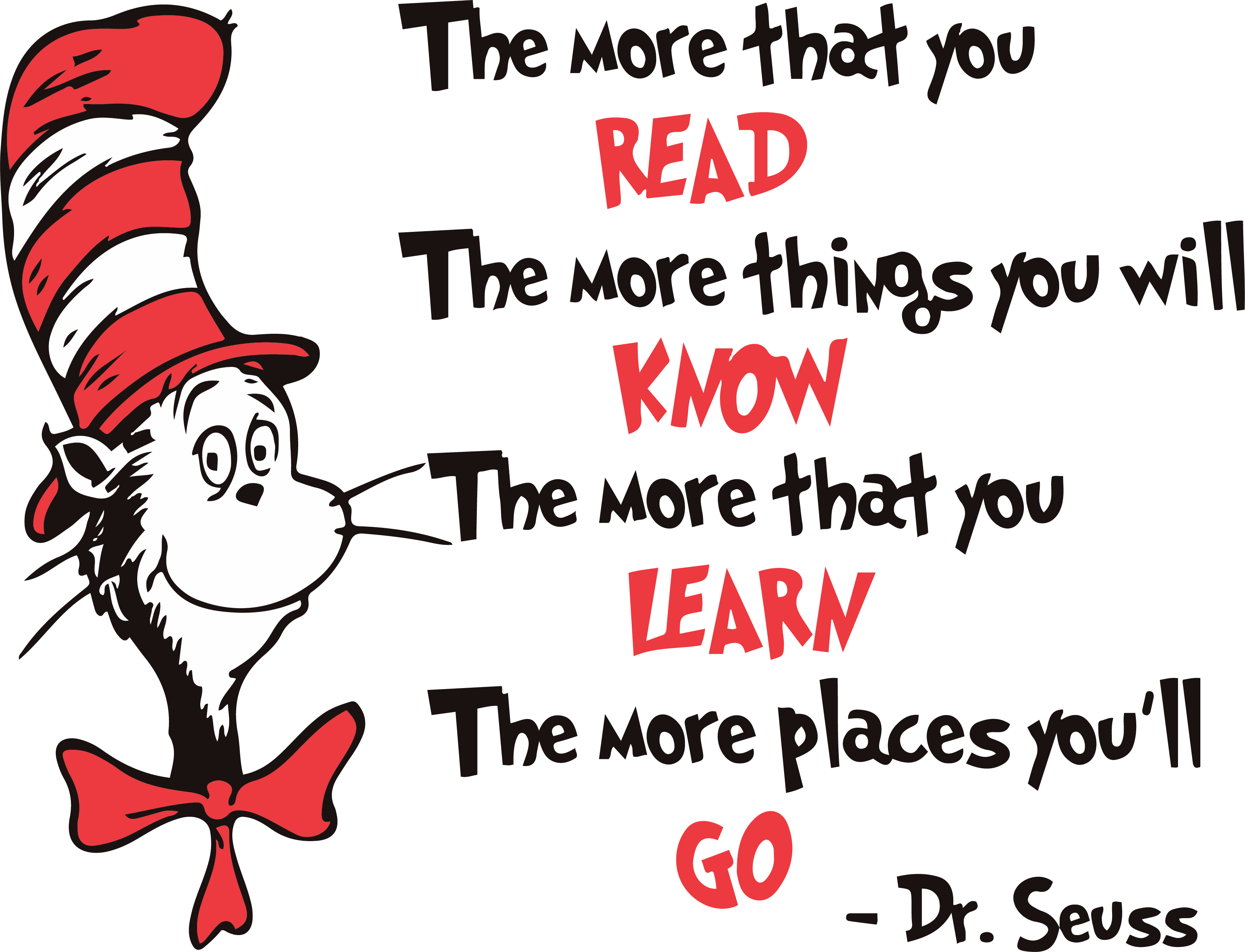 The More That You Read Svg, Dr Seuss Svg, Dr Seuss Logo Svg, | Inspire ...