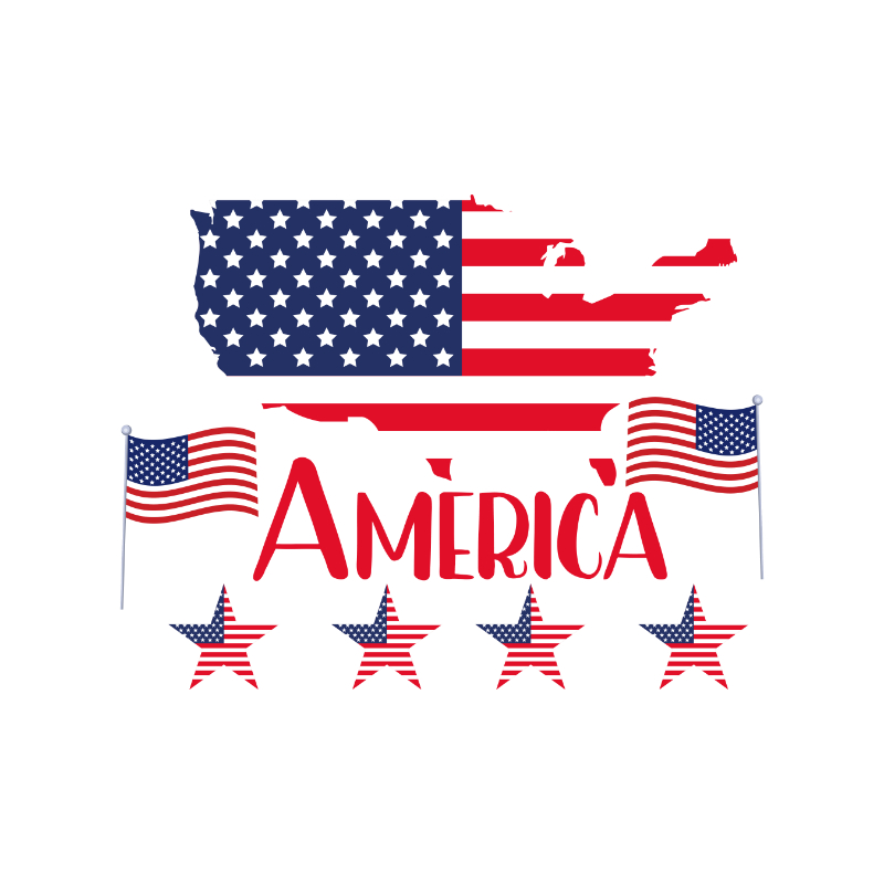 American Flag Svg, 4th of July Svg, Happy 4th Of July Svg, D | Inspire ...
