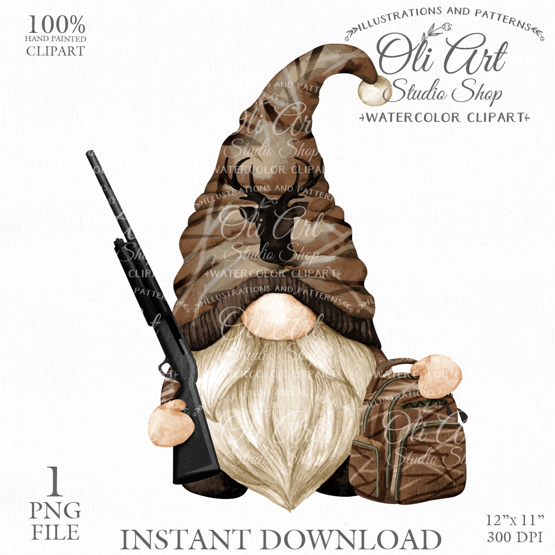 Gnome Hunter Clip Art. Gnome Graphics, Gnome Images. Gnomes | Inspire ...