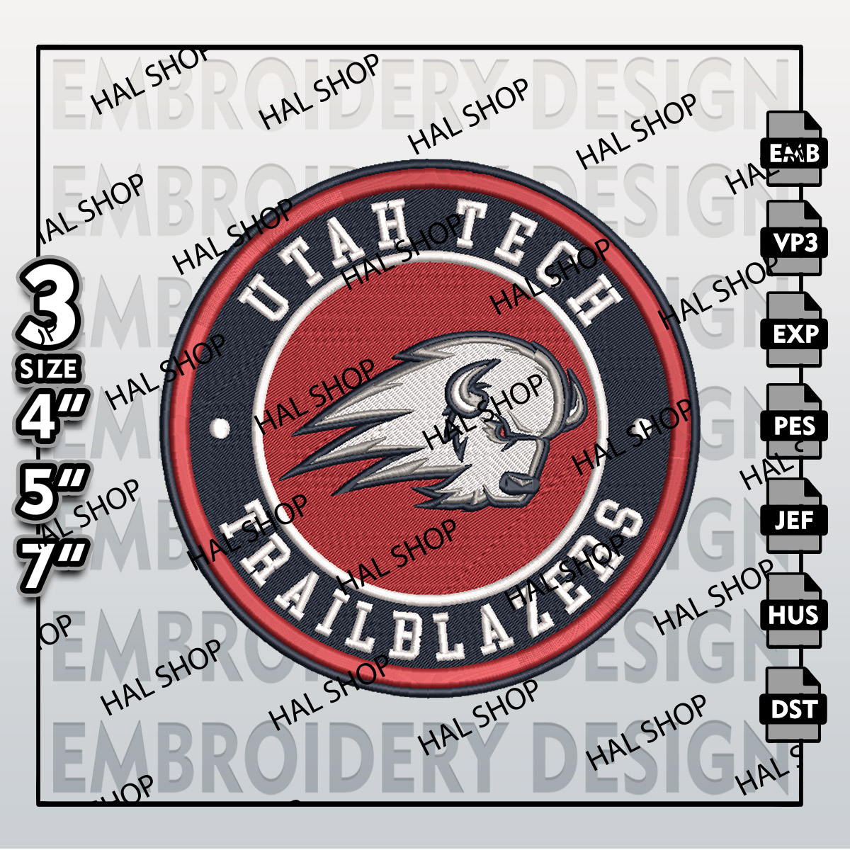 NCAA Utah Tech Trailblazers Embroidery Designs, NCAA Logo Em | Inspire ...
