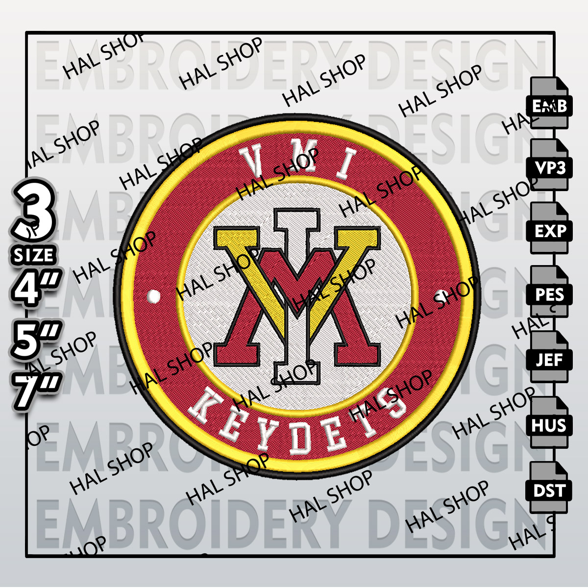 NCAA VMI Keydets Embroidery Designs, NCAA Logo Embroidery Fi | Inspire ...