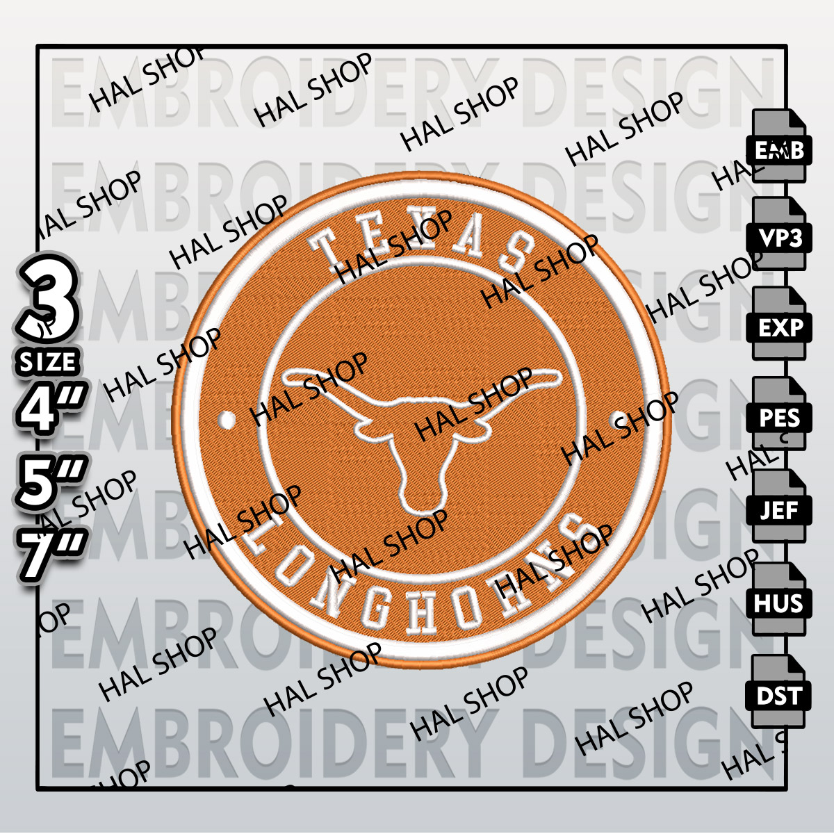 NCAA Texas Longhorns Embroidery Designs, NCAA Logo Embroider | Inspire ...