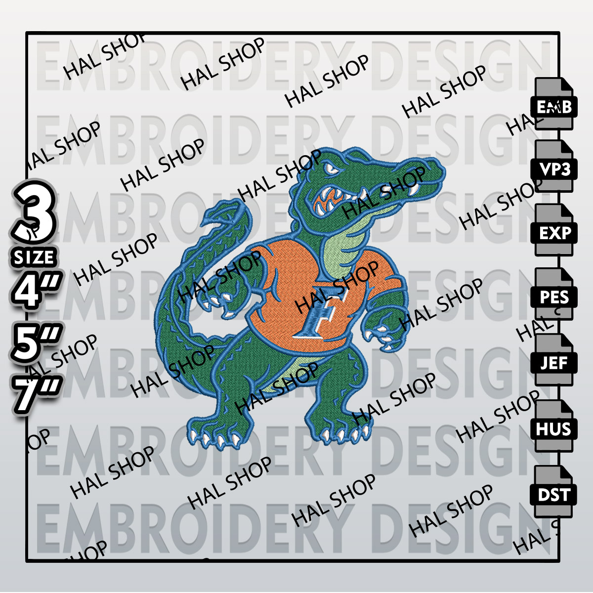 Florida Gators Embroidery Files, NCAA Logo Embroidery Design | Inspire ...