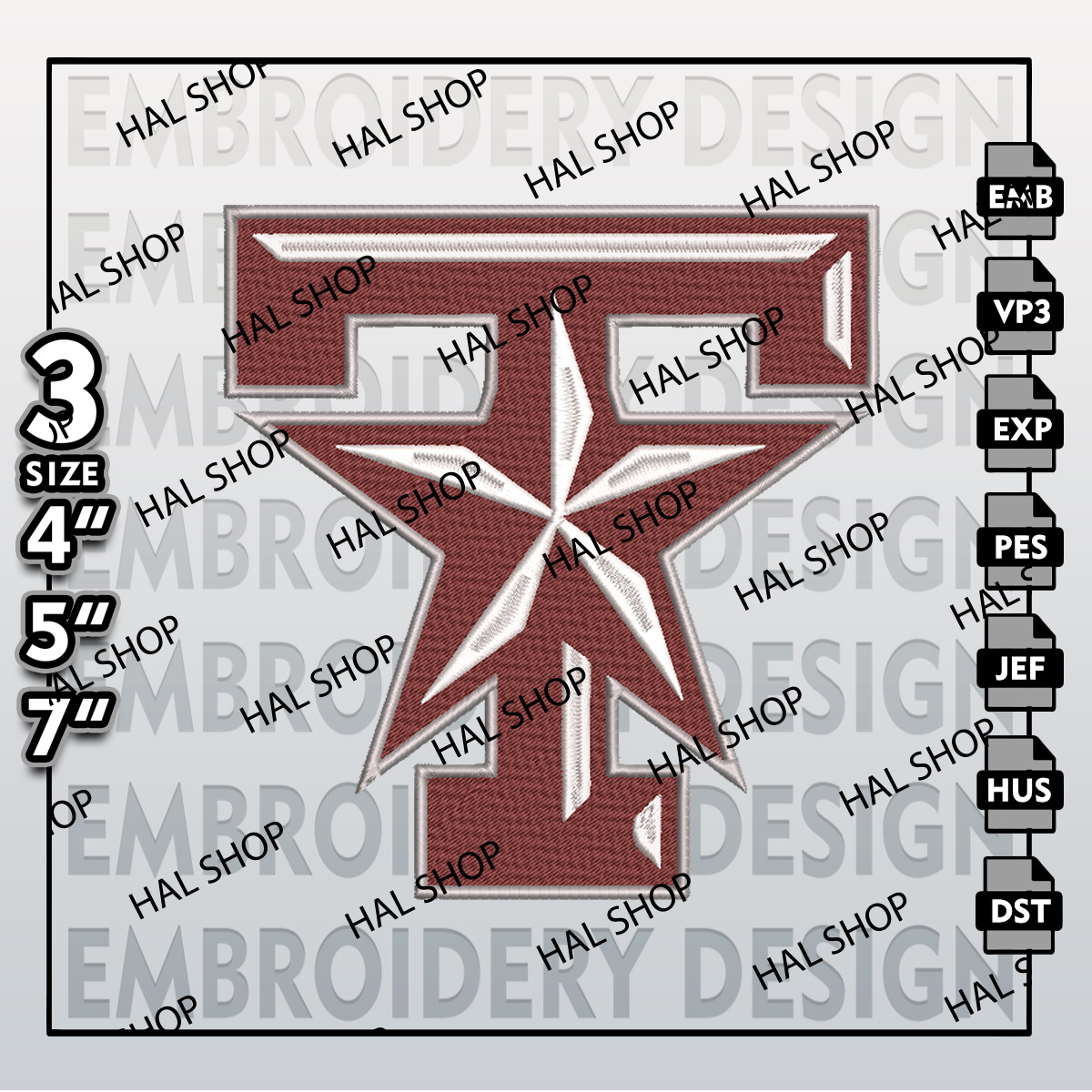 Texas A&M Aggies Embroidery Designs, NCAA Machine Embroidery | Inspire ...