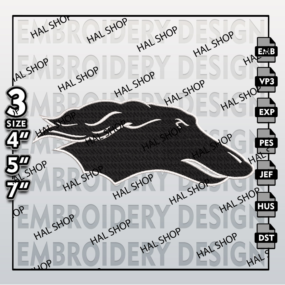 NCAA Southern Illinois Salukis Logo Embroidery Design, Machi | Inspire ...