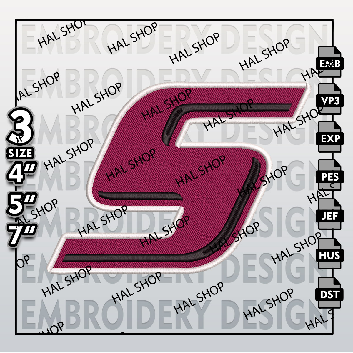 NCAA Southern Illinois Salukis Logo Embroidery Design, Machi | Inspire ...
