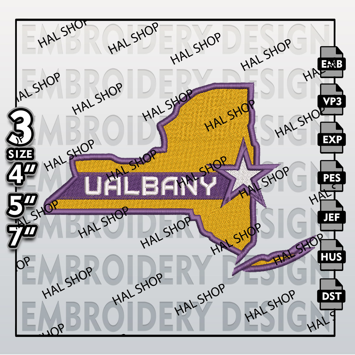 NCAA UAlbany Great Danes Logo Embroidery Design, Machine Emb | Inspire ...