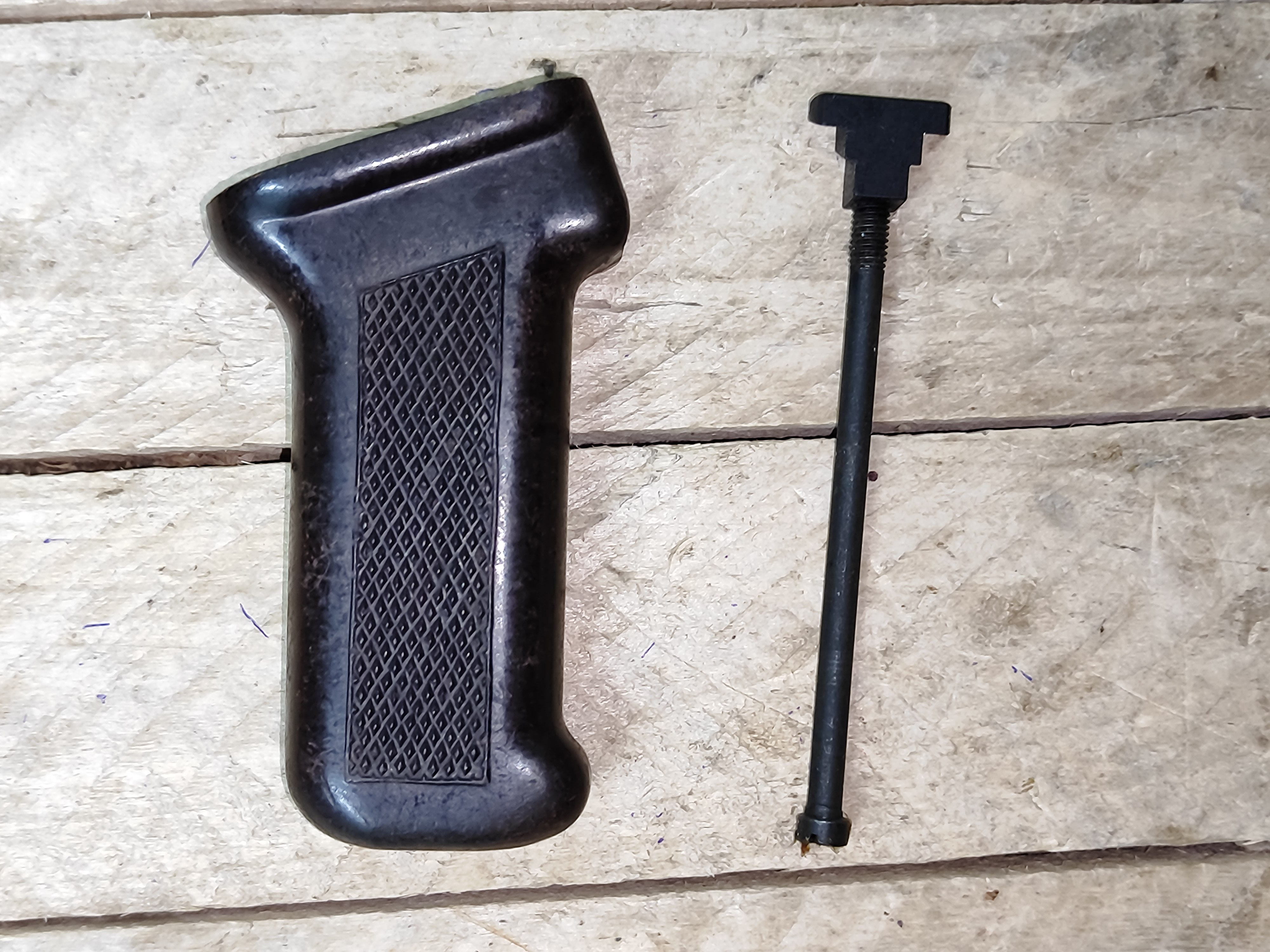Rare Soviet Bakelite PLUM Grip with Connecting Screw and Nut | Inspire Uplift