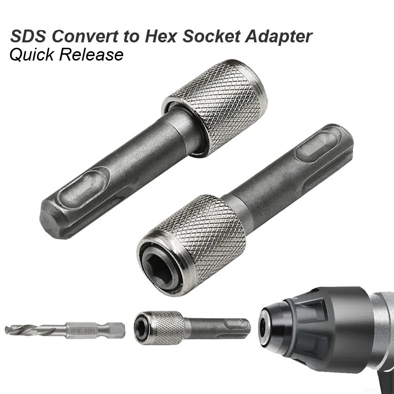 SDS Plus Convert To Hex Shank Adapter Hexagonal Converte | Inspire Uplift