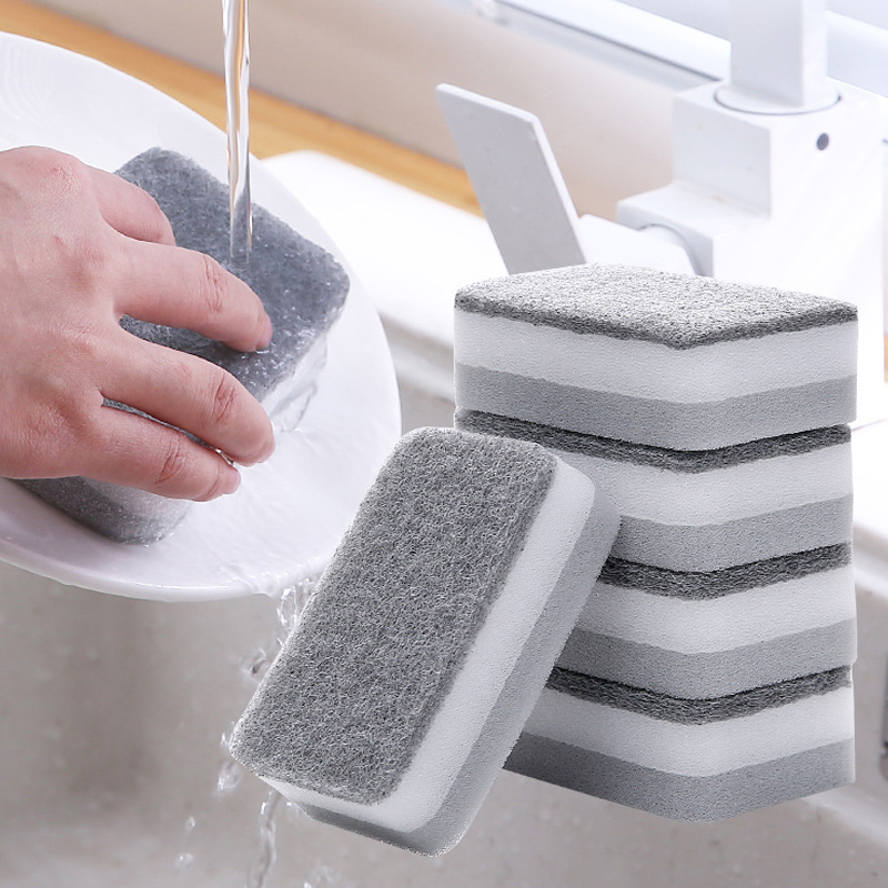 Double-Sided Cleaning Sponges Household Scouring Pads | Inspire Uplift