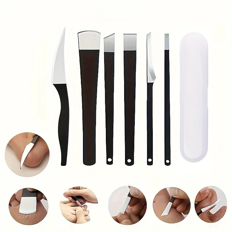 Stainless Steel Foot Care Set Exfoliating Knife Toenail Clip | Inspire ...
