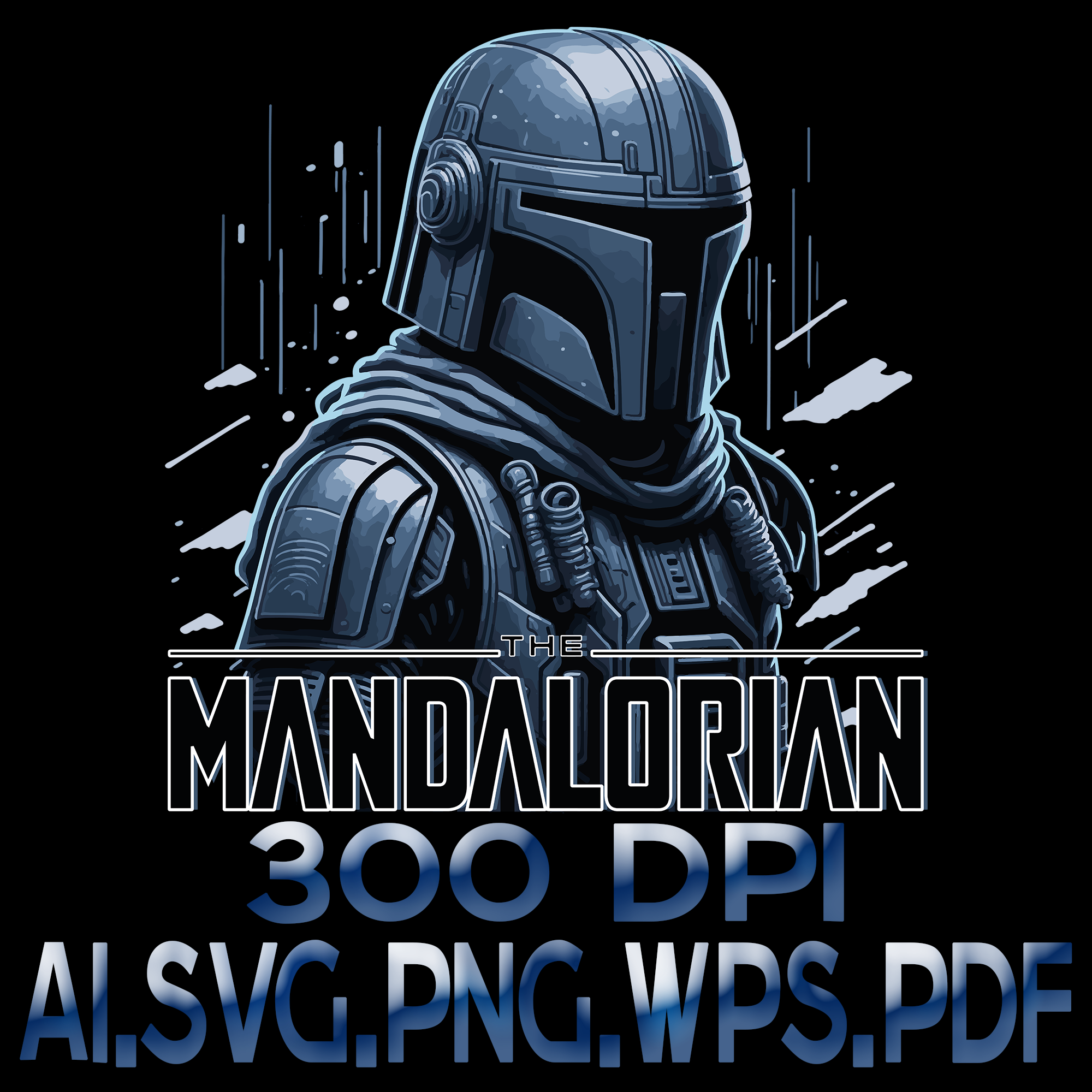 The Mandalorian Digital File AI.PDF.EPS.SVG.PNG DOWNLOAD FIL | Inspire ...