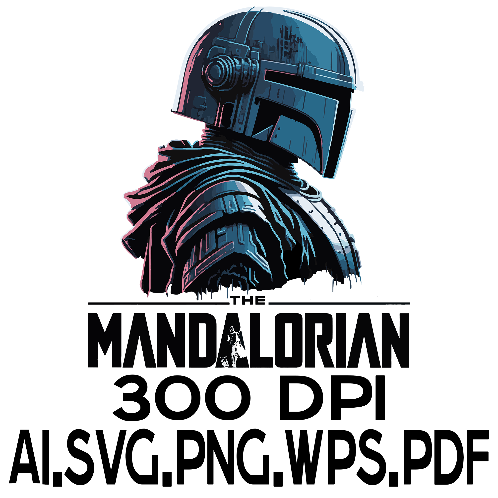 The Mandalorian 4 Digital File AI.PDF.EPS.SVG.PNG DOWNLOAD F | Inspire ...