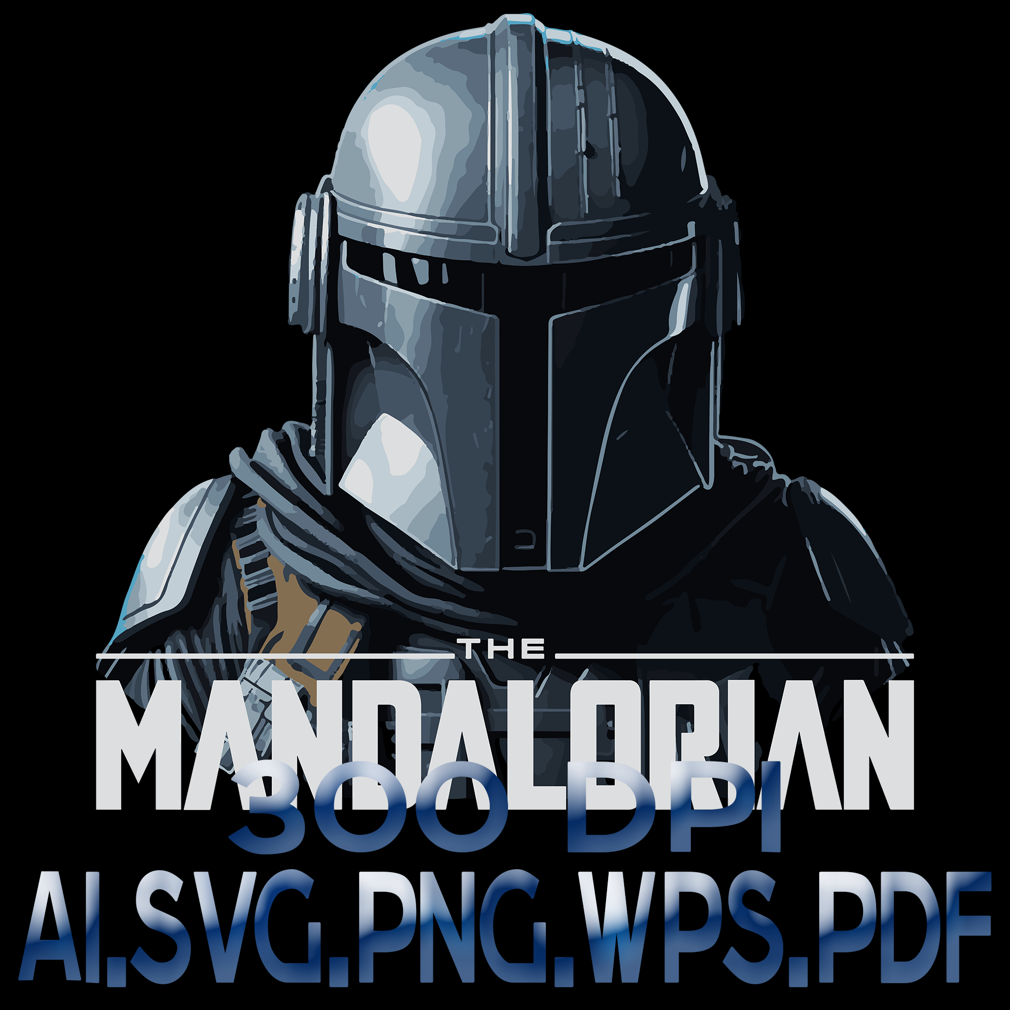 The Mandalorian 5 Digital File AI.PDF.EPS.SVG.PNG DOWNLOAD F | Inspire ...