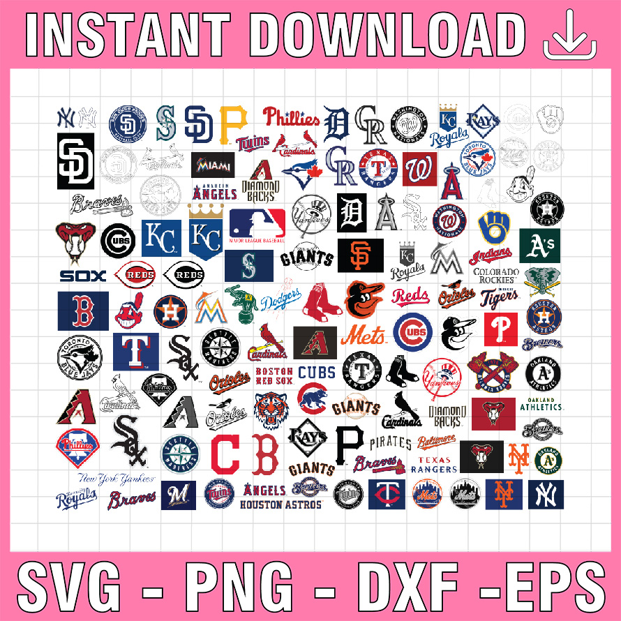 MLB Teams SVG baseball Svg mlb Svg All mlb Teams Svg mlb Lo - Inspire ...